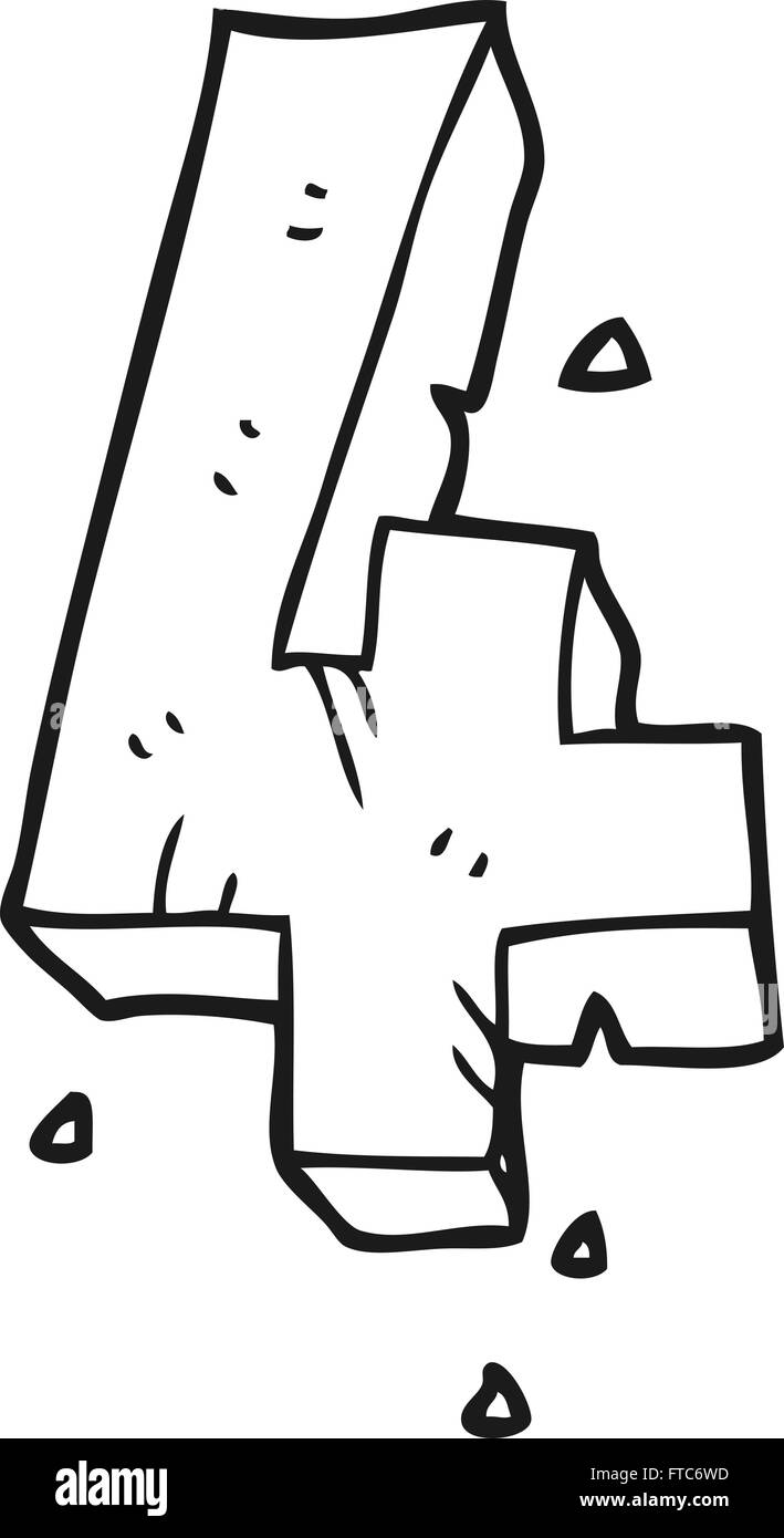 Four Clipart Black And White