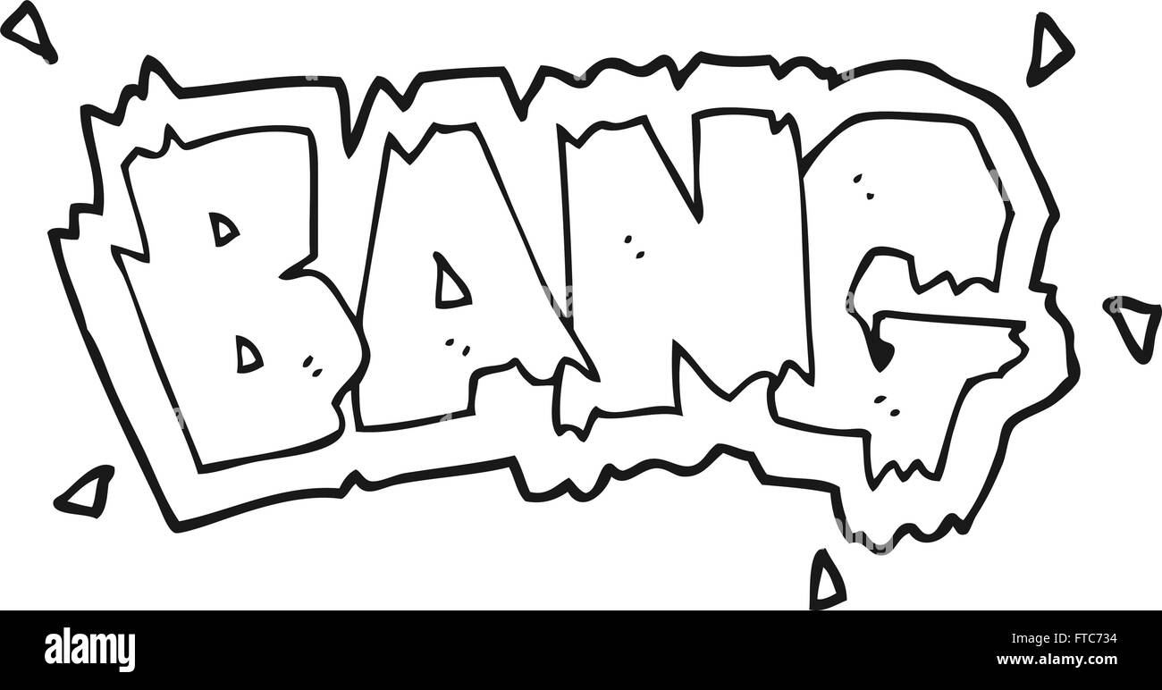 freehand drawn black and white cartoon explosion Stock Vector Image ...