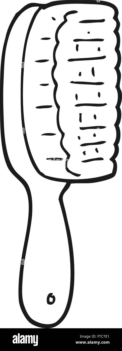 freehand drawn black and white cartoon brush Stock Vector Image & Art ...