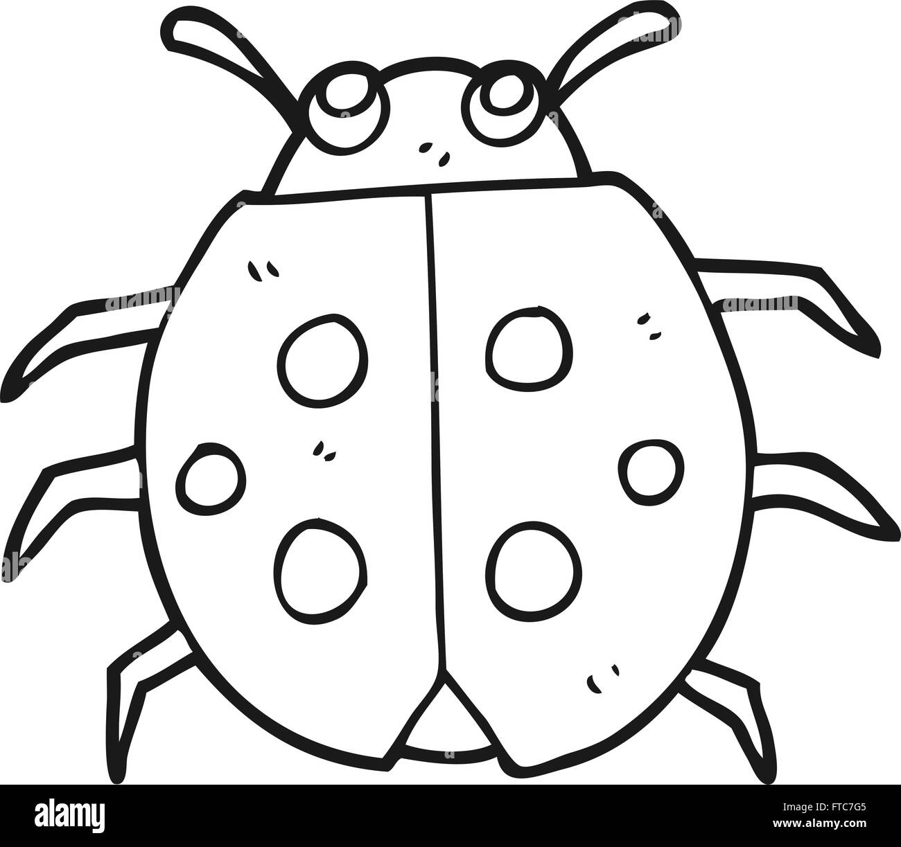 Ladybug Black And White Clip Art