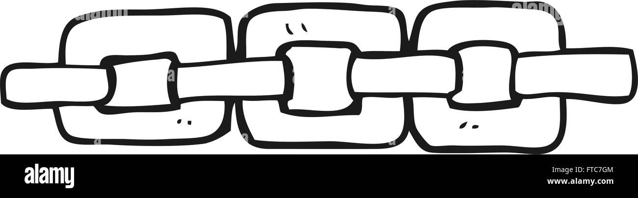 freehand drawn black and white cartoon chain Stock Vector Image & Art ...