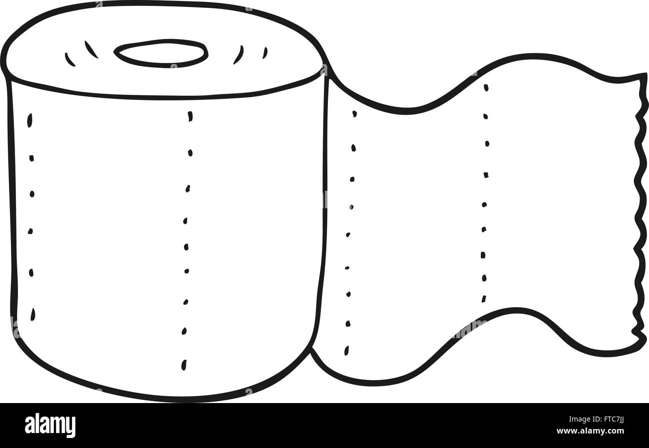 Toilet paper clipart Black and White Stock Photos & Images - Alamy