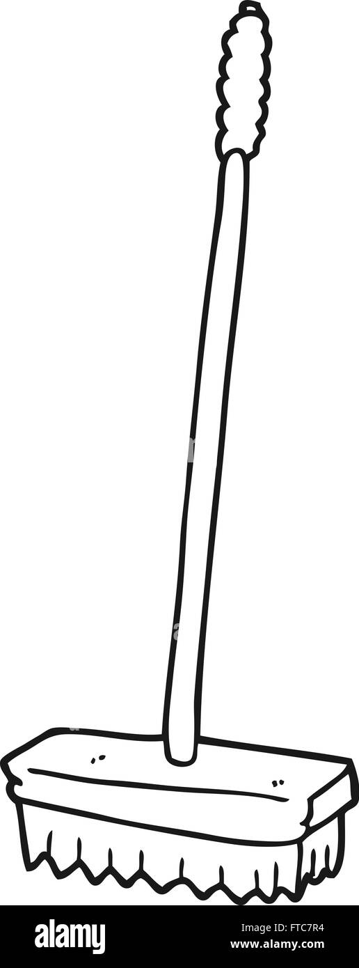 freehand drawn black and white cartoon brush Stock Vector Image & Art ...