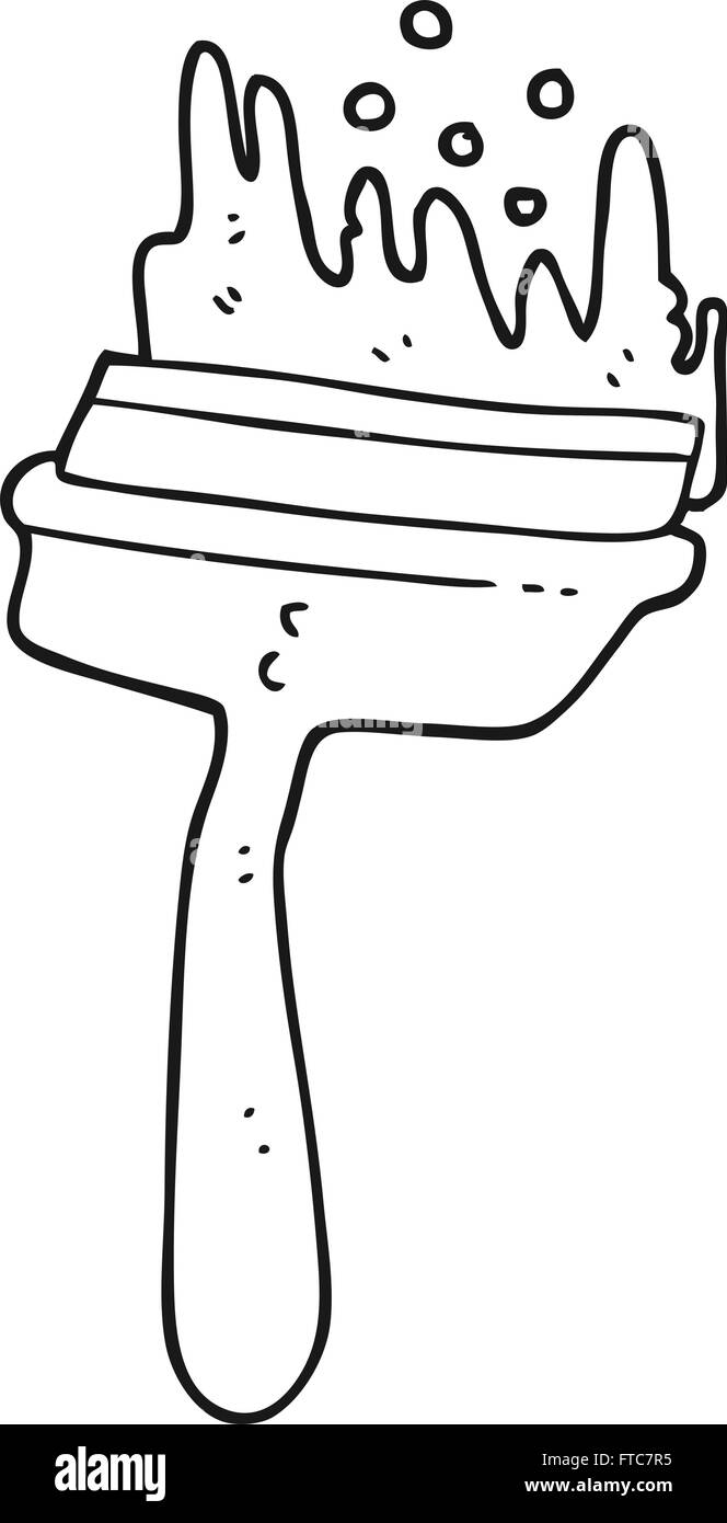 freehand drawn black and white cartoon window cleaner Stock Vector ...