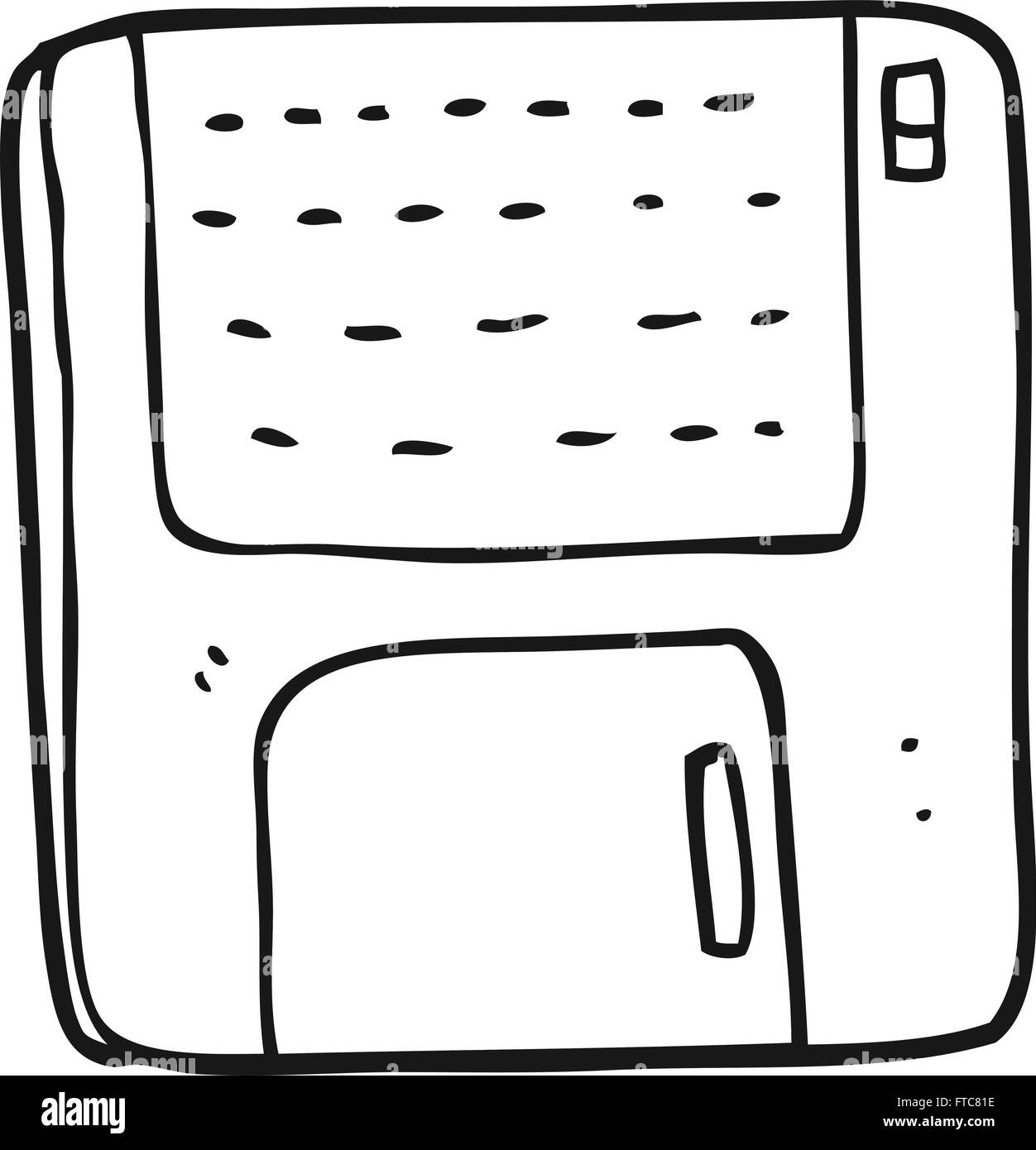Freehand drawn cartoon old computer hi-res stock photography and images ...