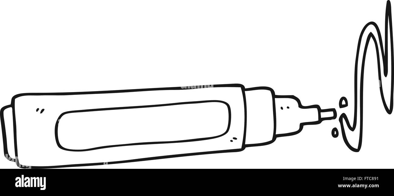 freehand drawn black and white cartoon pen Stock Vector Image & Art - Alamy