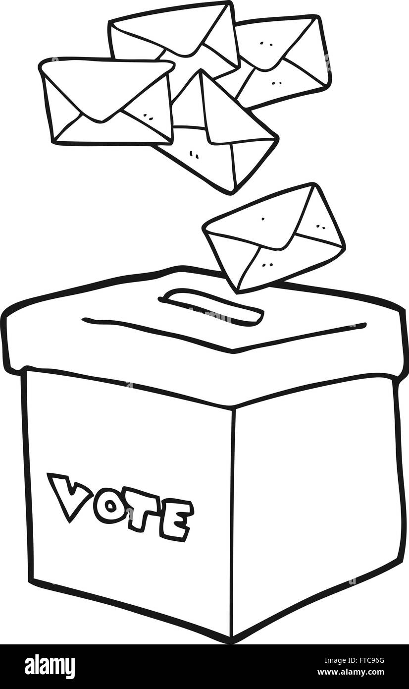 Ballot box line drawing hi-res stock photography and images - Alamy