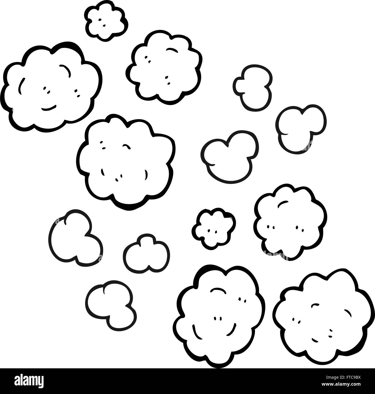 Freehand drawn cartoon smoke clouds hi-res stock photography and images ...