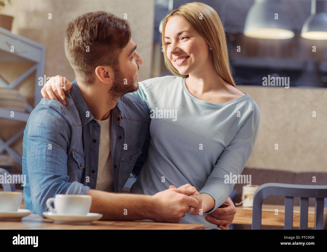 Hands resting close up surface hi-res stock photography and images - Alamy