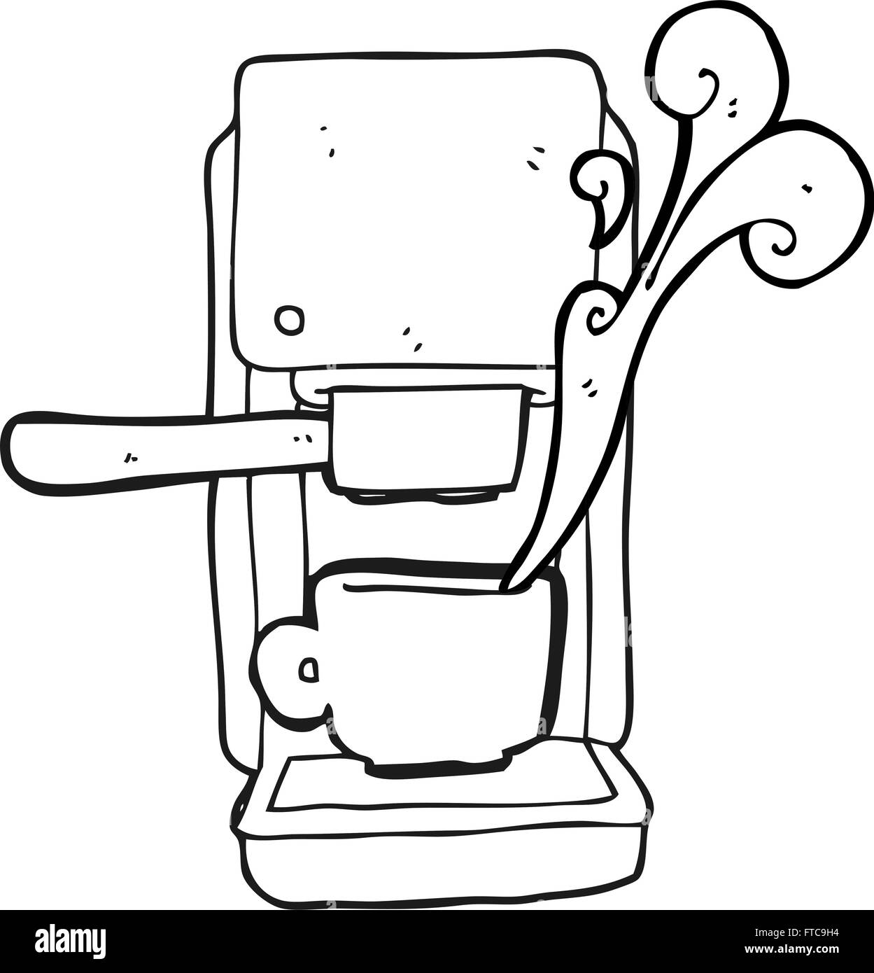 Freehand drawn cartoon espresso hi-res stock photography and images - Alamy
