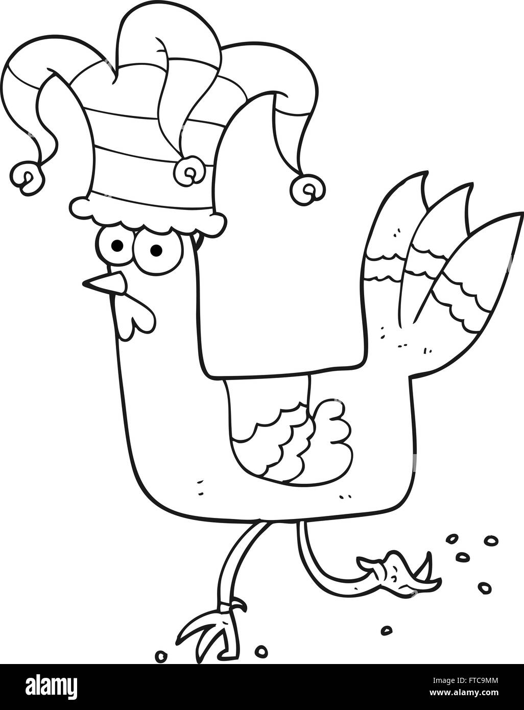Funny Chicken Drawing