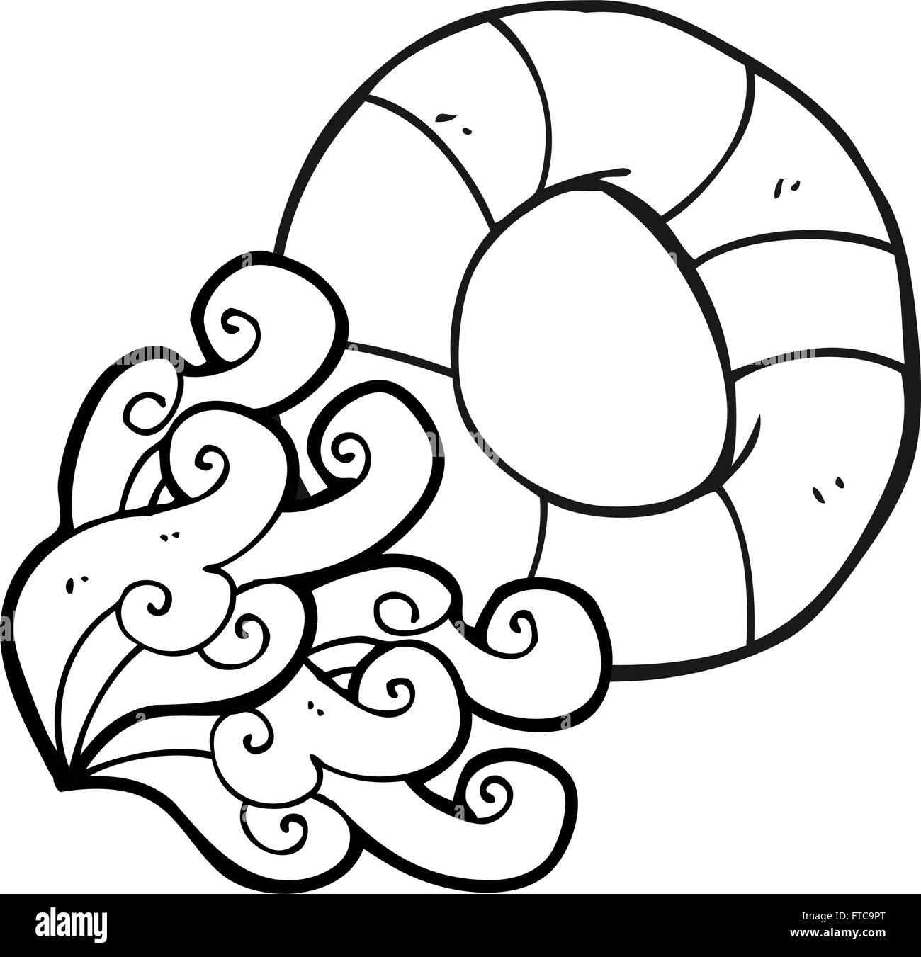 freehand drawn black and white cartoon life ring Stock Vector Image ...