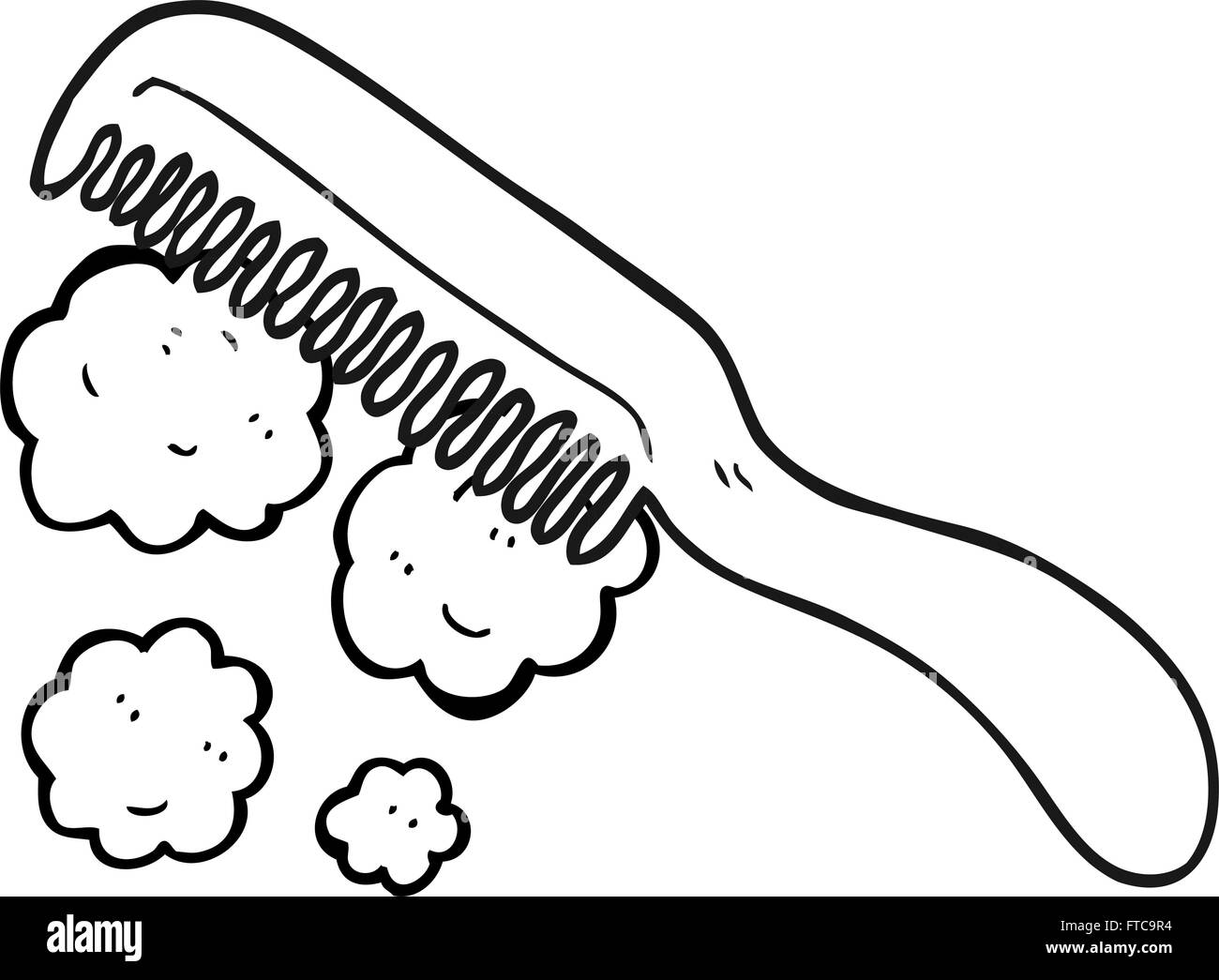freehand drawn black and white cartoon comb Stock Vector Image & Art ...