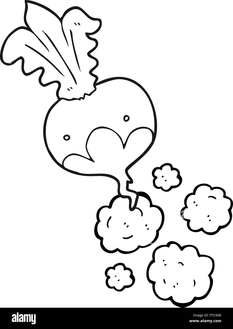 Cartoon beetroot Black and White Stock Photos & Images - Alamy