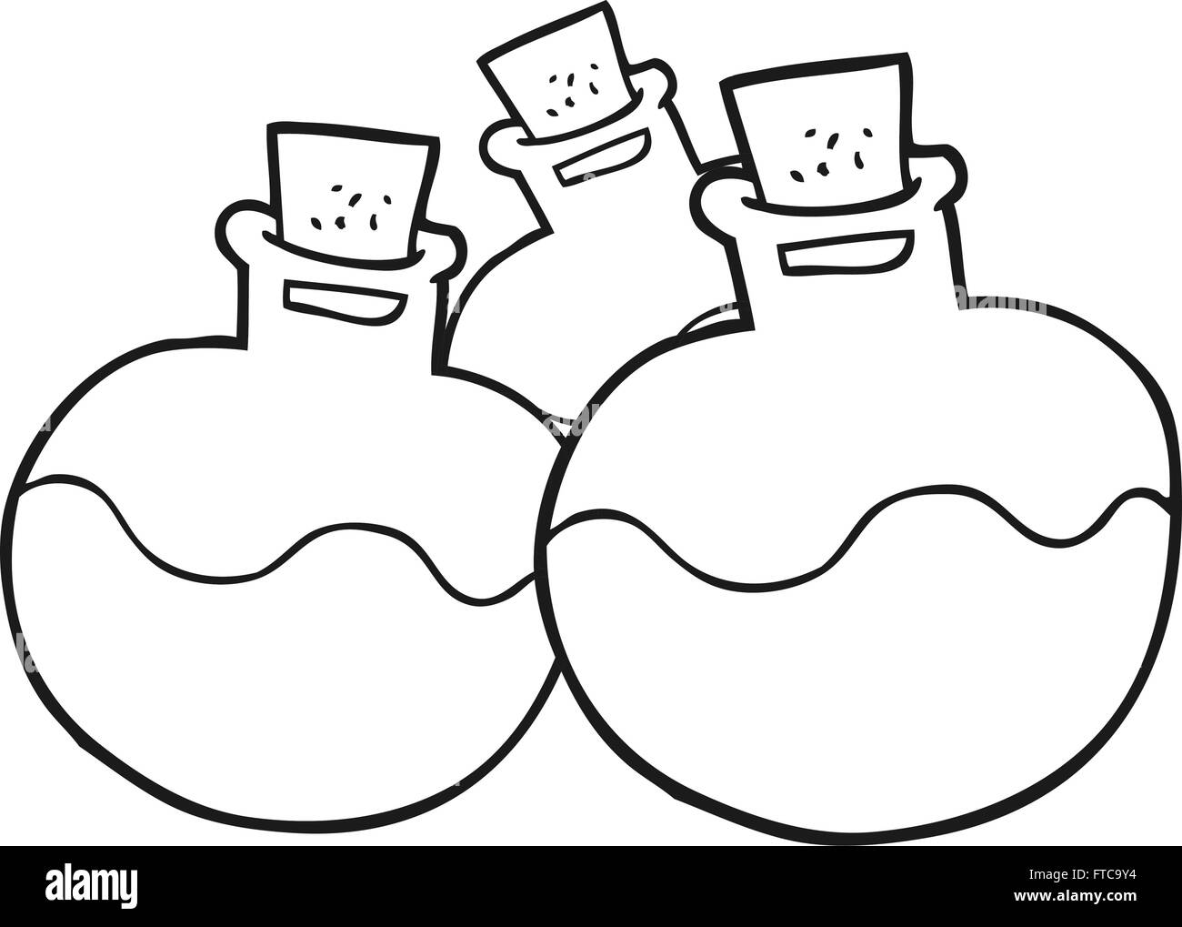 Cartoon science chemicals Black and White Stock Photos & Images - Alamy