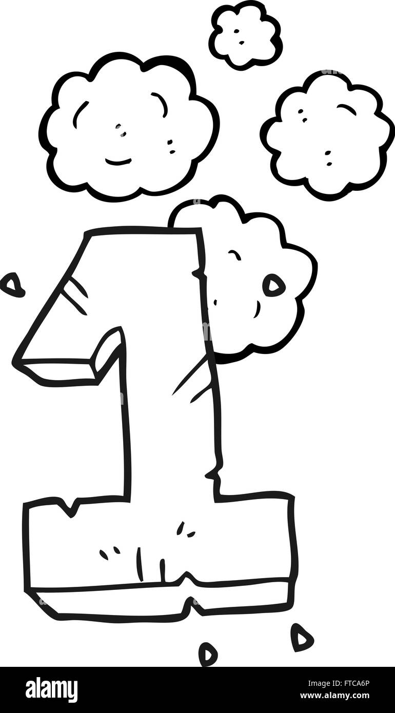 Number 1 clipart Black and White Stock Photos & Images - Alamy