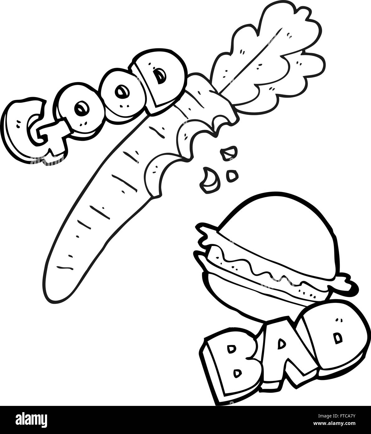 Carrot hand drawn clipart Black and White Stock Photos & Images - Alamy