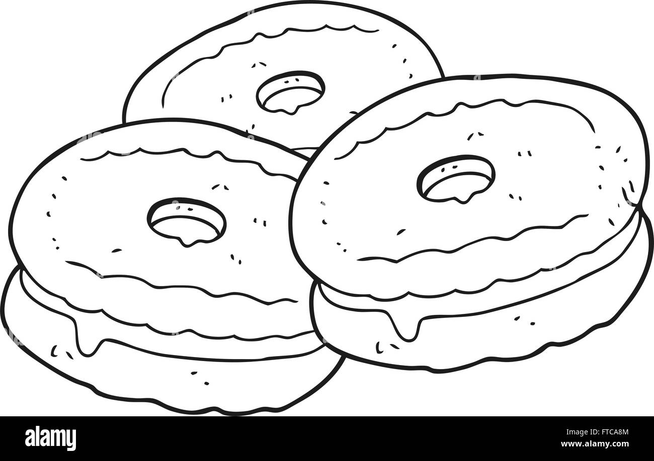 freehand drawn black and white cartoon biscuits Stock Vector Image ... freehand drawn black and white cartoon biscuits Stock Vector Image ...