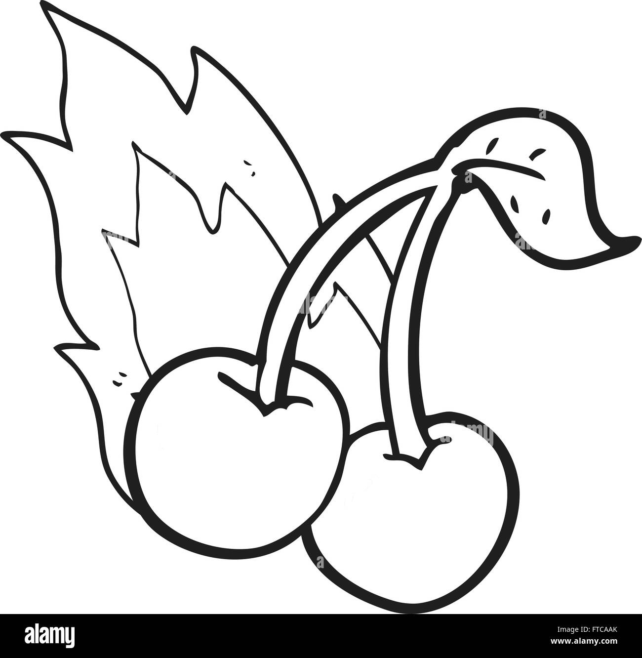 Cartoon illustration funny black cherry Cut Out Stock Images & Pictures ...