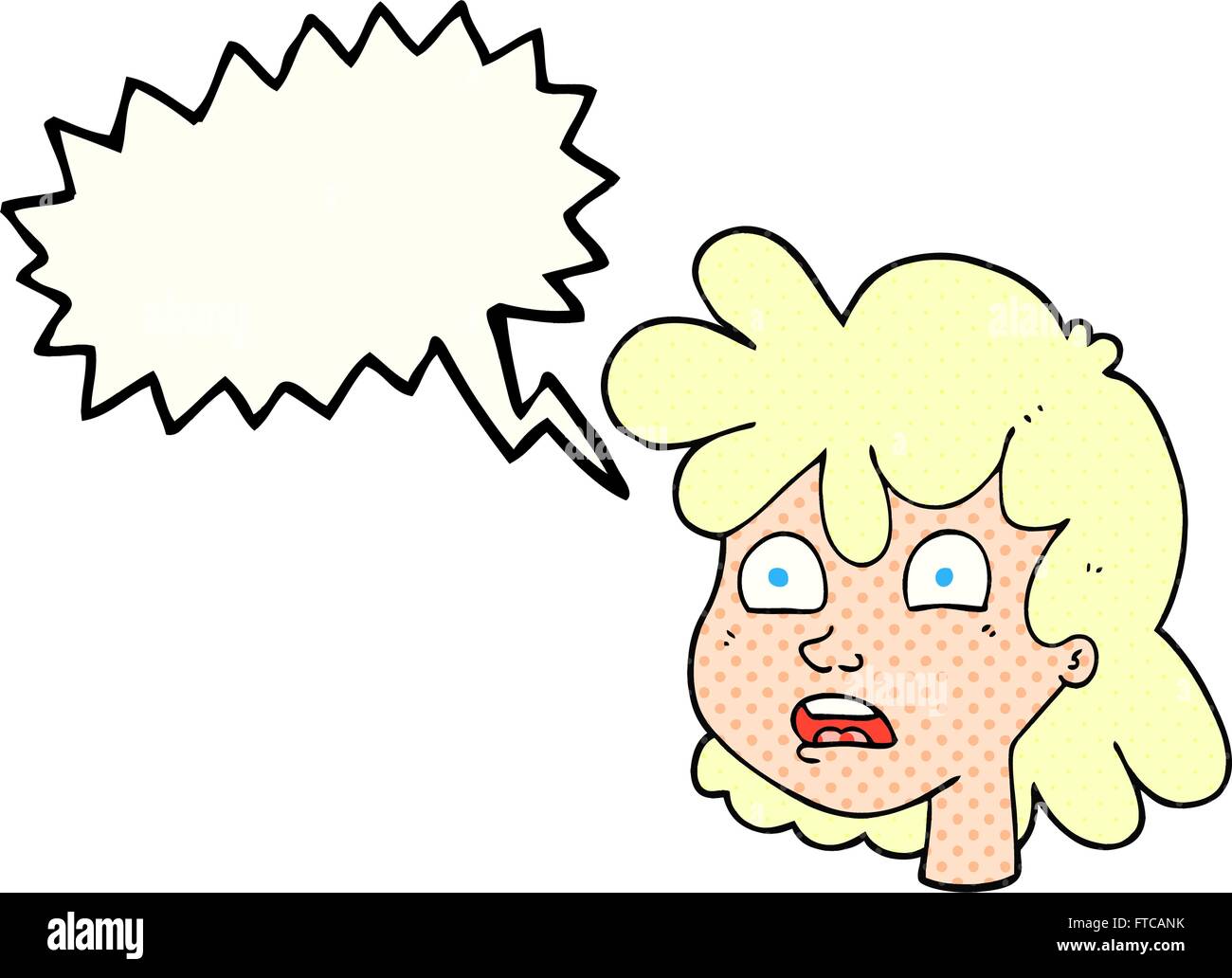 Shocked gasping woman face Stock Vector Images - Alamy