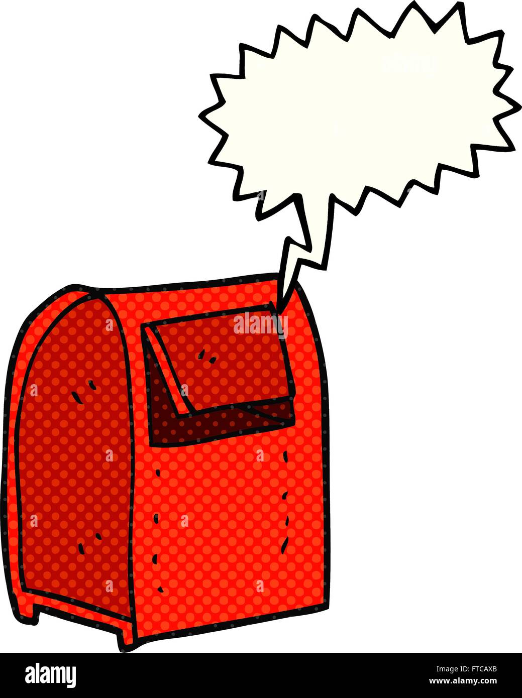 Freehand Drawn Cartoon Mail Box High Resolution Stock Photography and ...