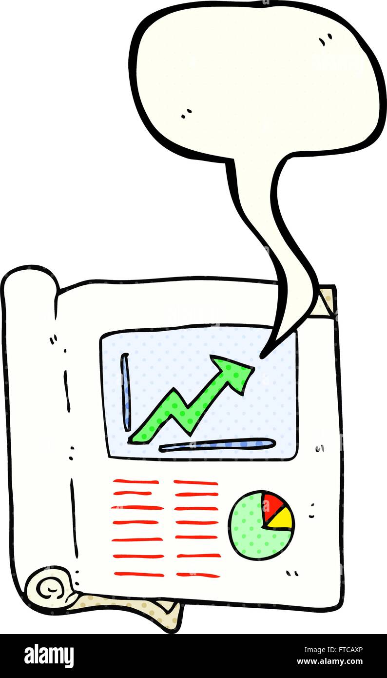 freehand drawn comic book speech bubble cartoon business document Stock ...