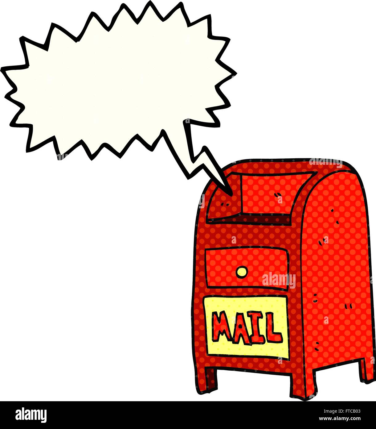 Freehand drawn cartoon post box hi-res stock photography and images - Alamy