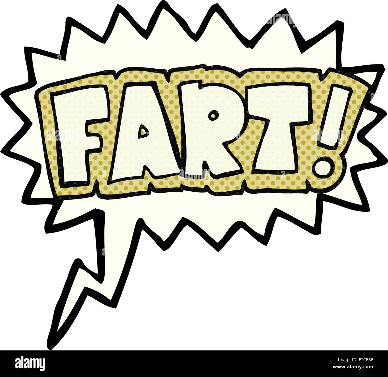Freehand Drawn Comic Book Speech Bubble Cartoon Fart Symbol Stock Vector Image And Art Alamy