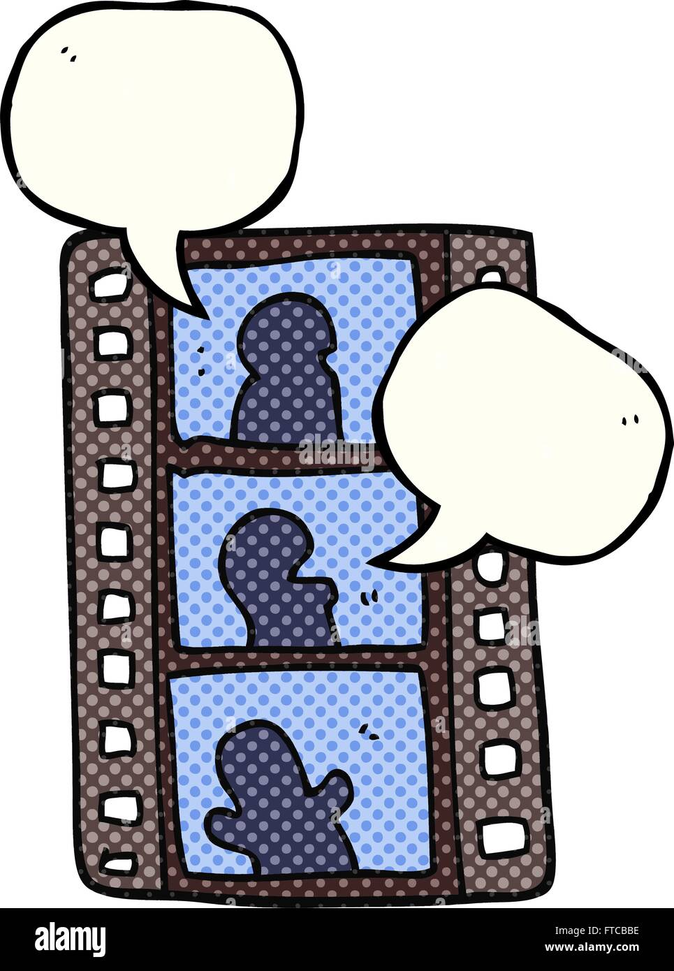 freehand drawn comic book speech bubble cartoon film strip Stock Vector Image & Art - Alamy