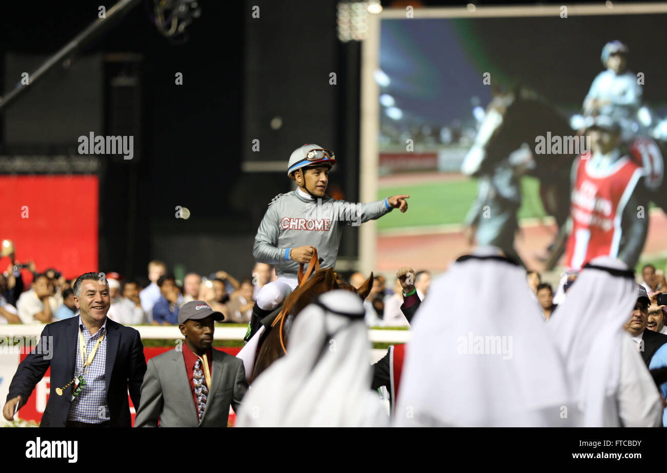 Dubai, United Arab Emirates. 26th Mar, 2016. Victor Espinoza of the ...
