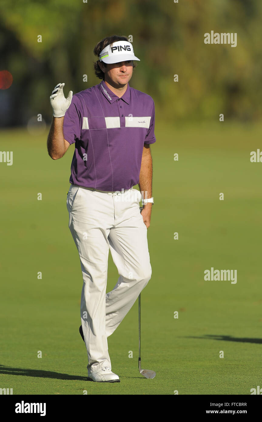 Doral, Fla, USA. 10th Mar, 2012. Bubba Watson during the third round of ...