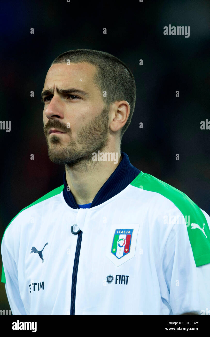 Udine, Italy. 24th Mar, 2016. Leonardo Bonucci (ITA) Football/Soccer ...