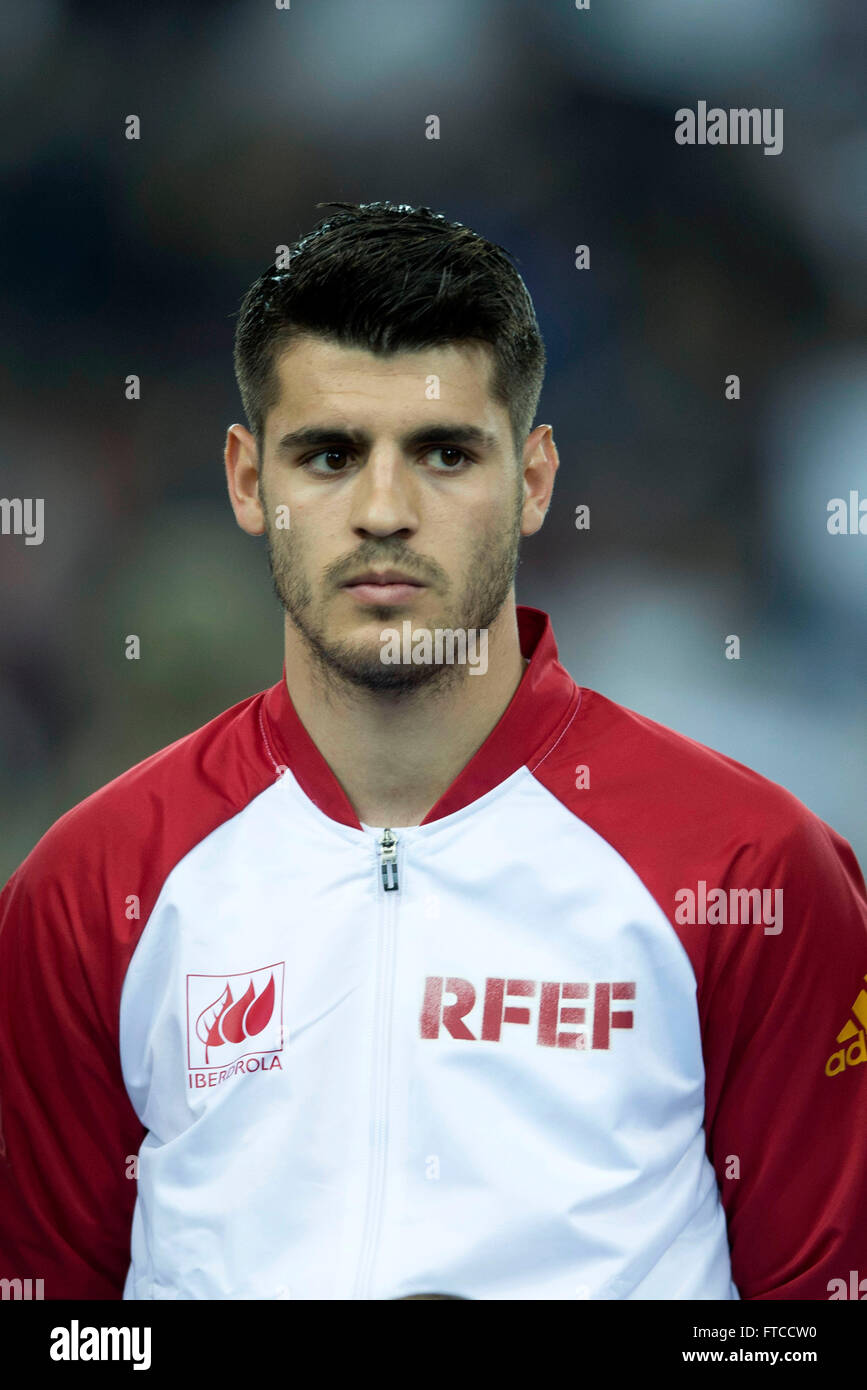 Udine, Italy. 24th Mar, 2016. Alvaro Morata (ESP) Football/Soccer ...