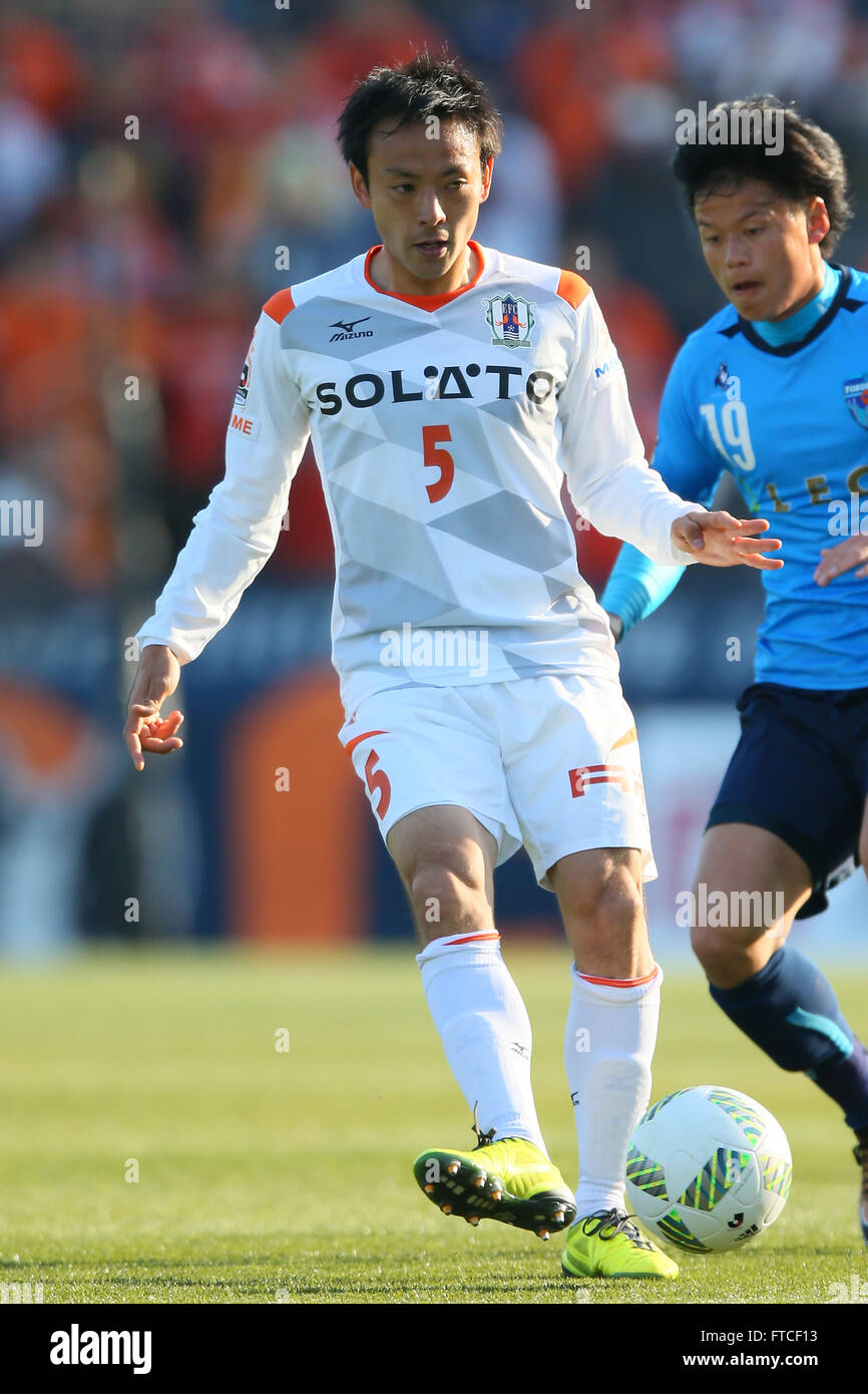 NHK Spring Mitsuzawa Football Stadium, Kanagawa, Japan. 26th Mar, 2016. Ibuki Fujita (Ehime FC ...