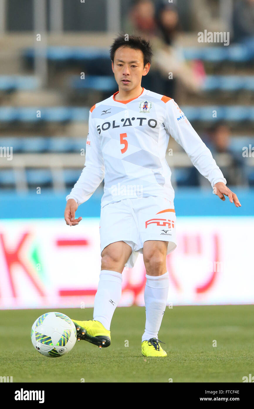NHK Spring Mitsuzawa Football Stadium, Kanagawa, Japan. 26th Mar, 2016. Ibuki Fujita (Ehime FC ...
