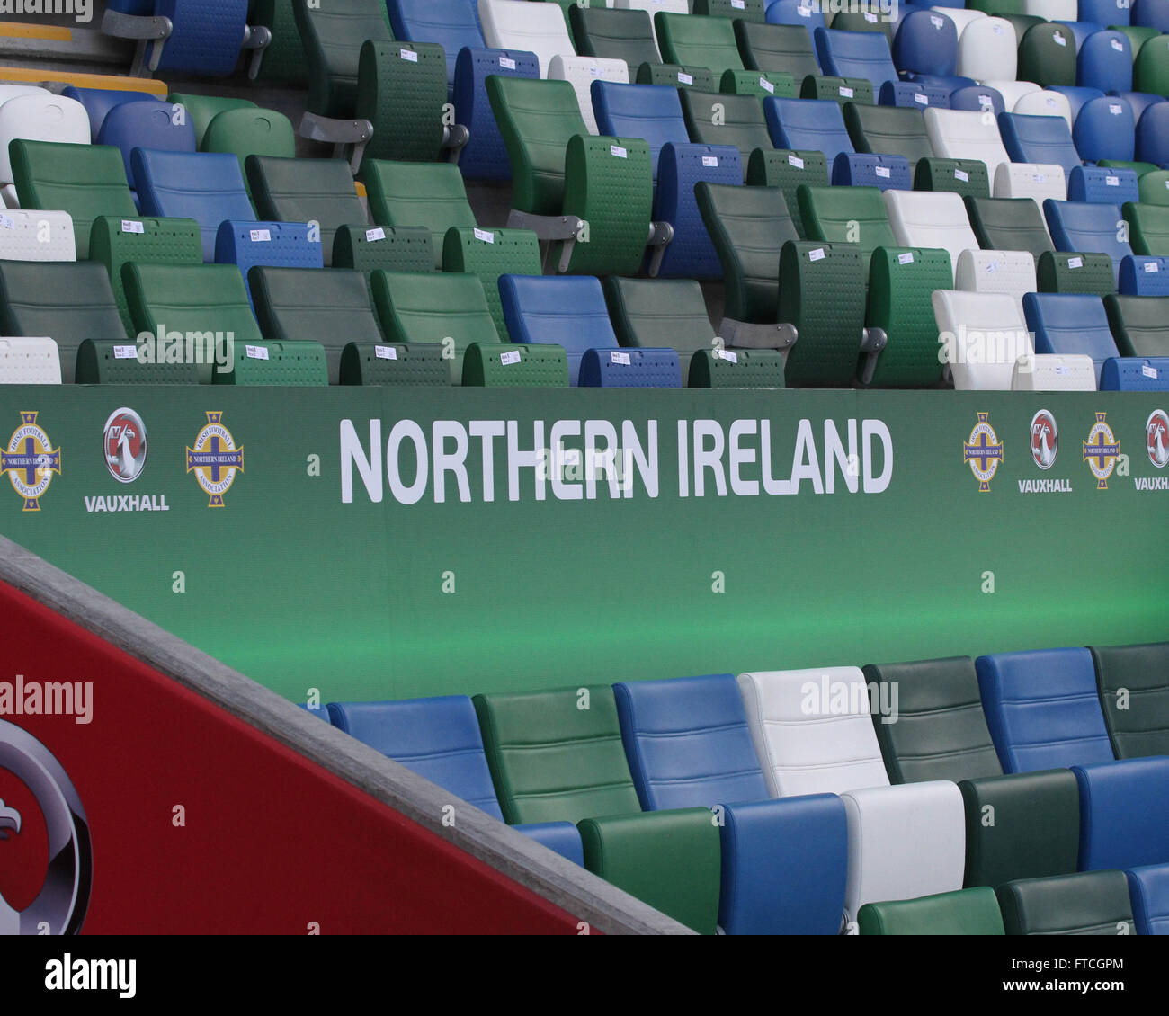 National Football Stadium, Belfast, Northern Ireland. 27th March 2016 ...