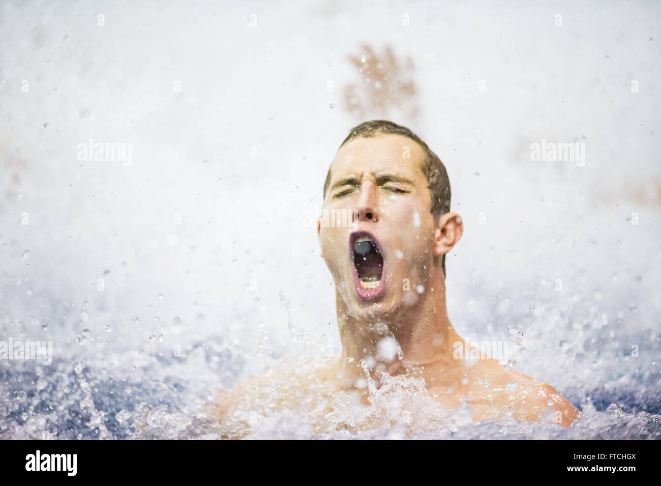 The Texas swim team wins the National Title during the NCAA Men's ...