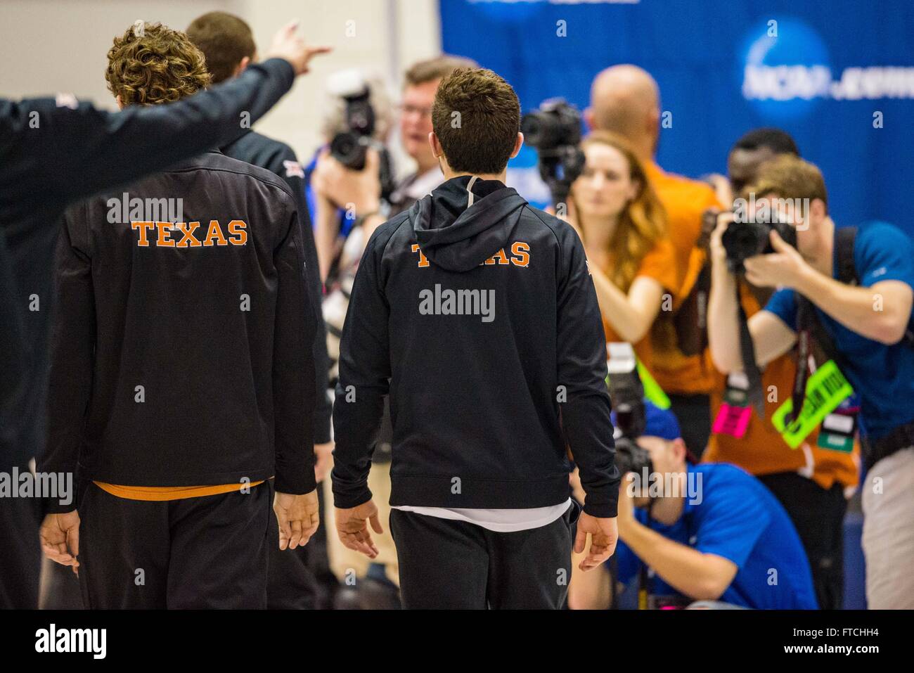 The Texas swim team wins the National Title during the NCAA Men's ...