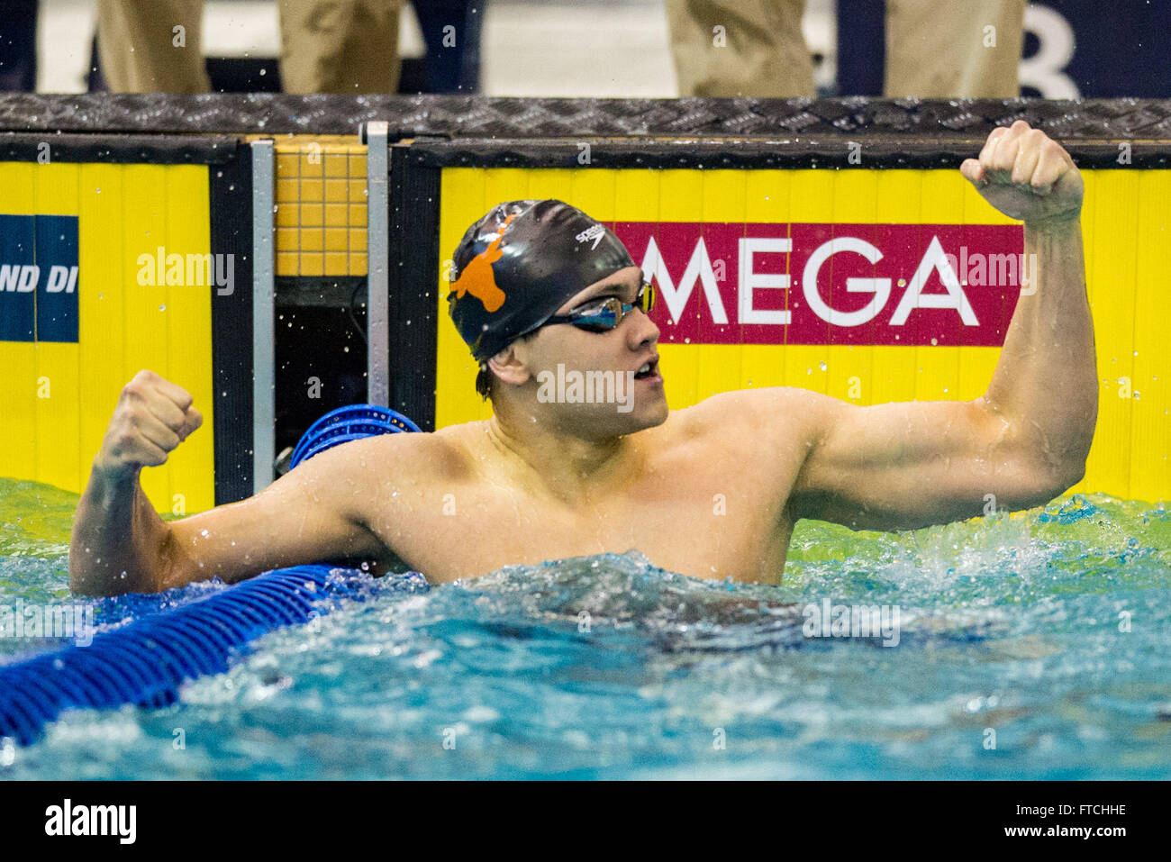 Texas swimmer Joseph Schooling during the NCAA Men's Swimming and ...