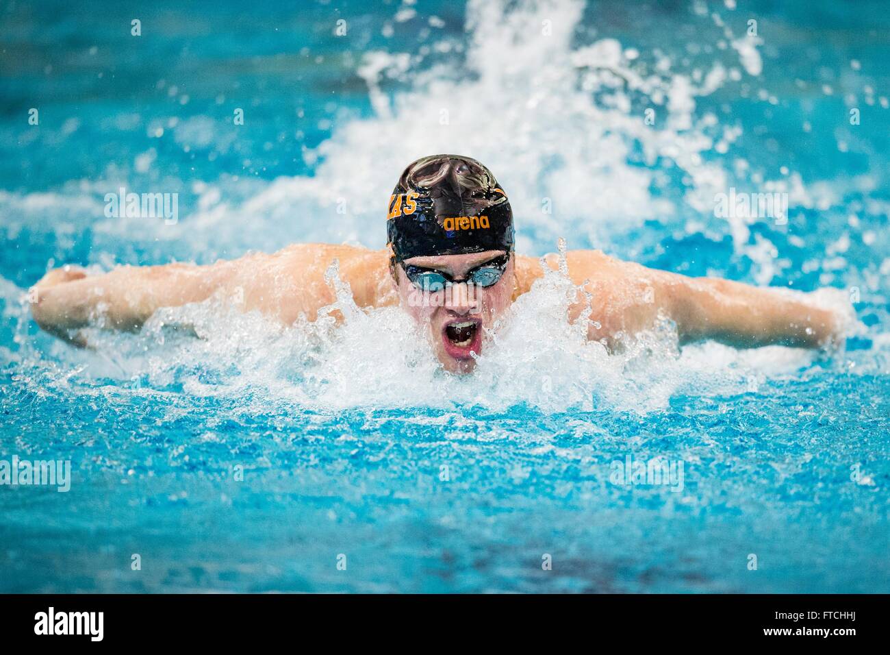 Texas swimmer Jack Conger during the NCAA Men's Swimming and Diving ...