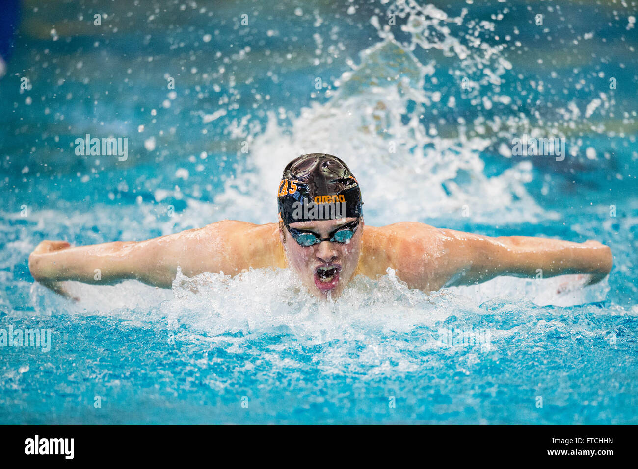 Texas swimmer Jack Conger during the NCAA Men's Swimming and Diving ...
