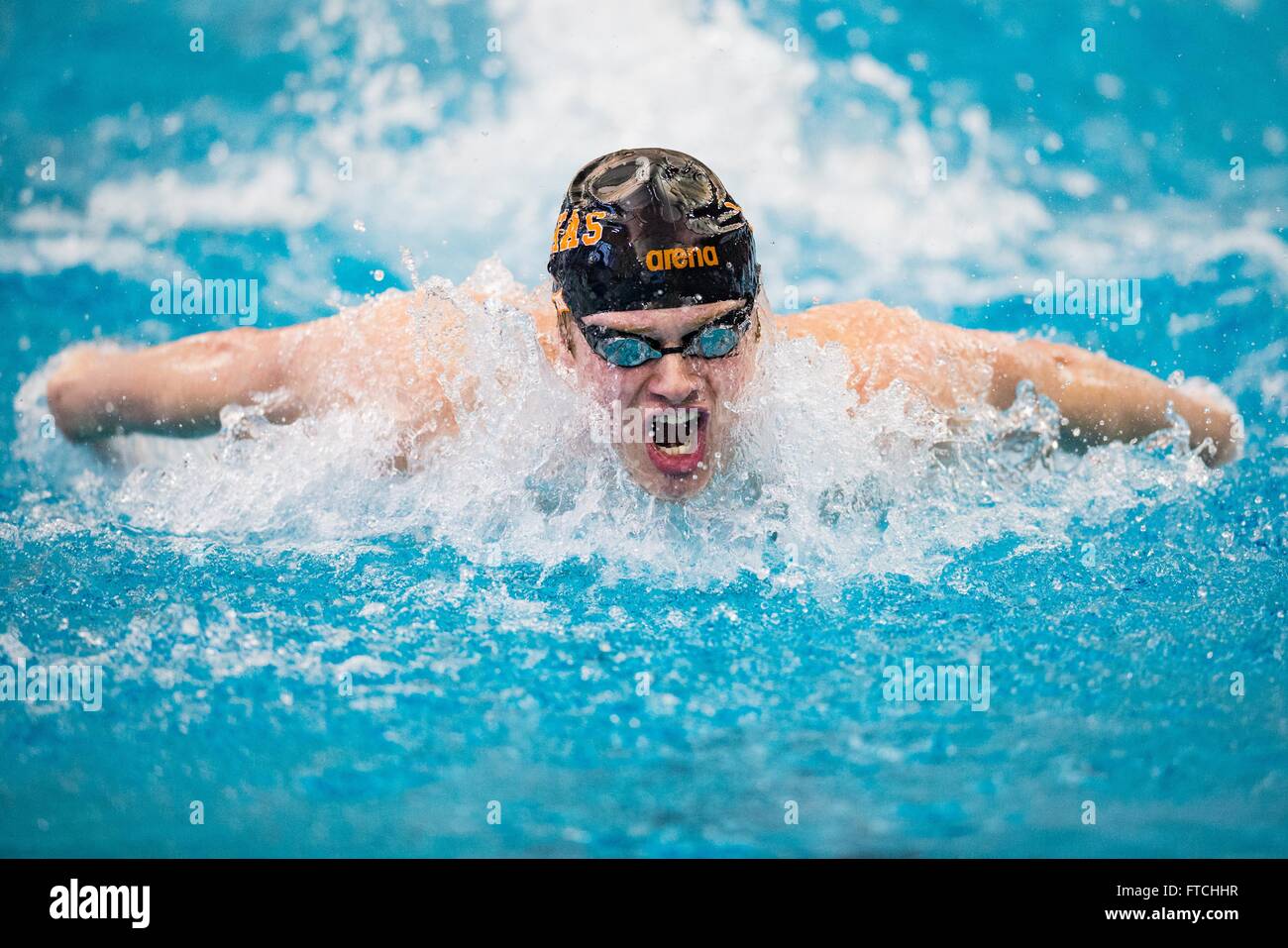 Texas swimmer Jack Conger during the NCAA Men's Swimming and Diving ...