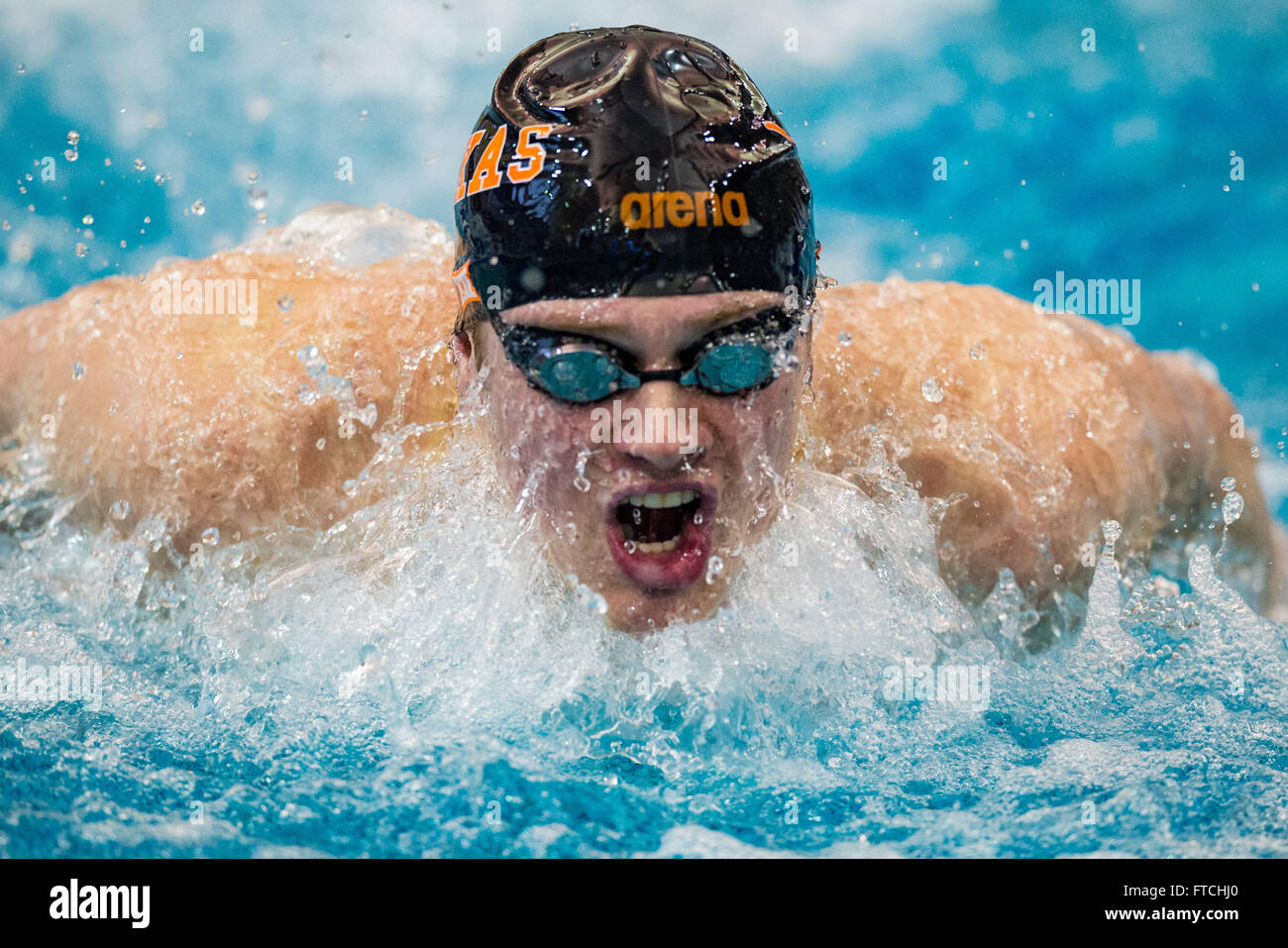 Texas swimmer Jack Conger during the NCAA Men's Swimming and Diving ...
