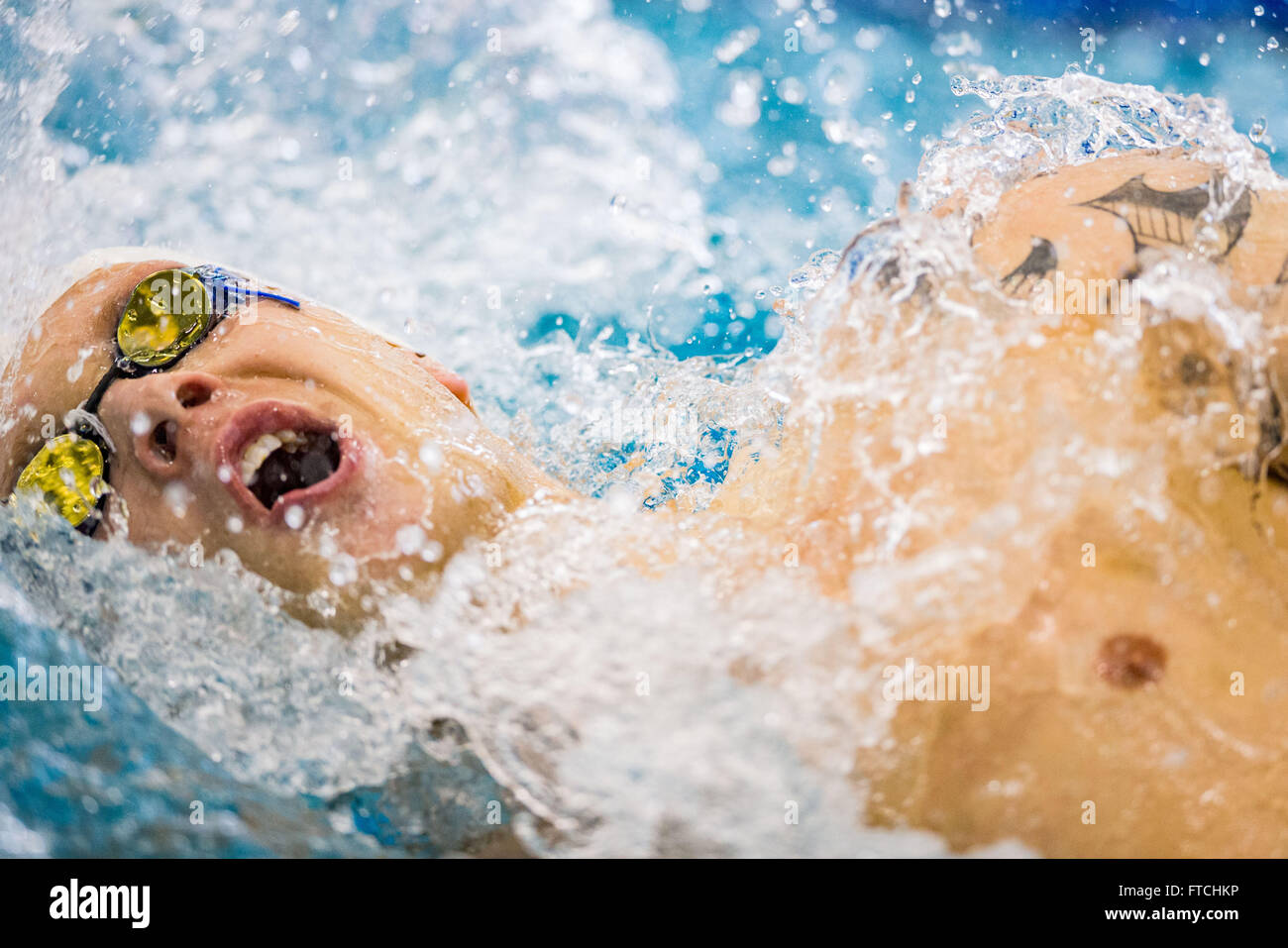 Florida swimmer Corey Main during the NCAA Men's Swimming and Diving ...