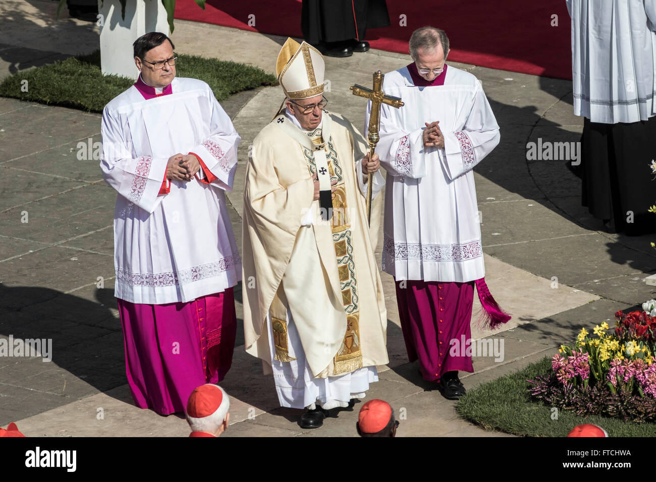 Vatican City, Vatican. 27th Mar, 2016. Pope Francis celebrates the ...