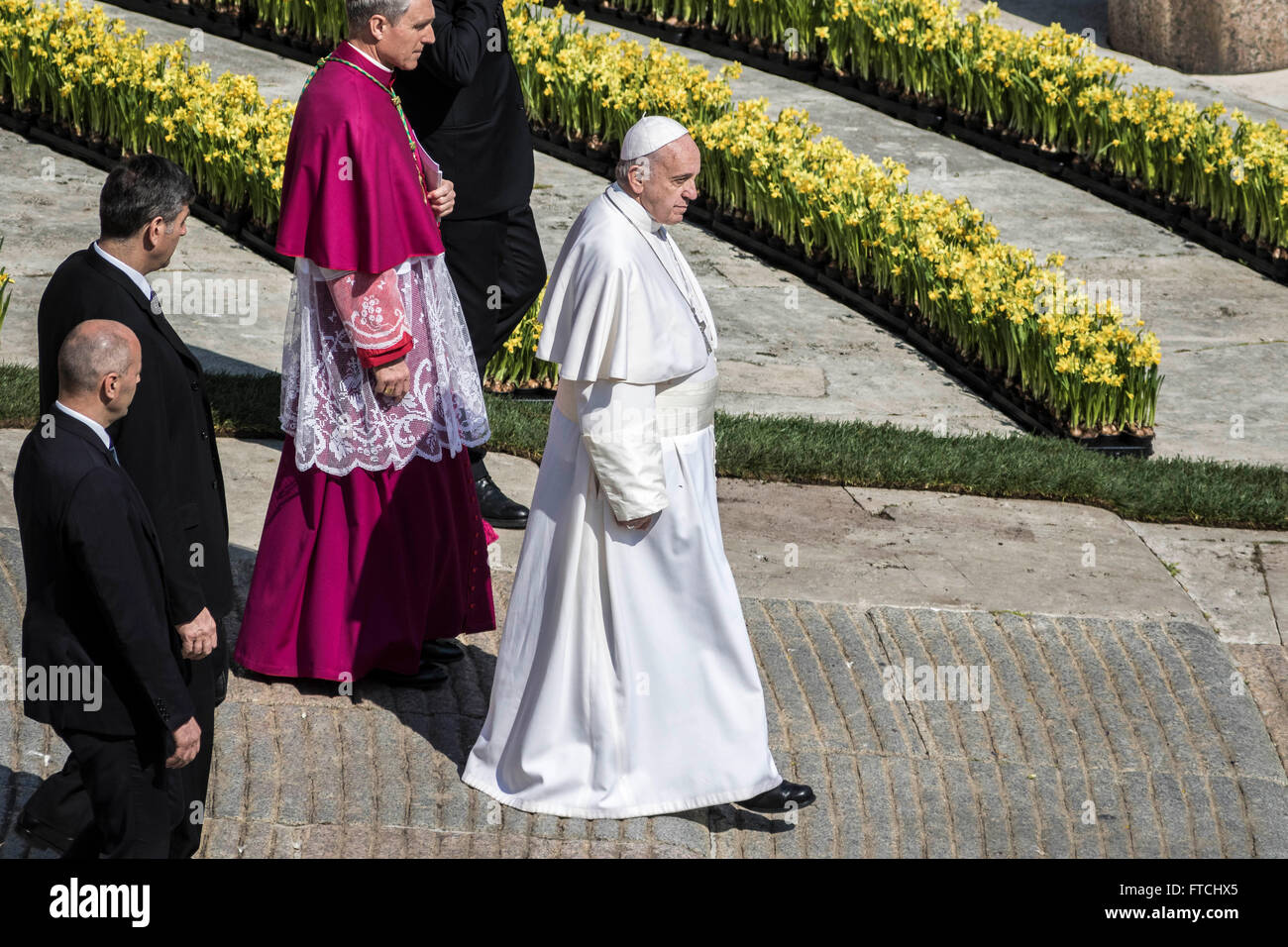 Vatican City, Vatican. 27th Mar, 2016. Pope Francis celebrates the ...