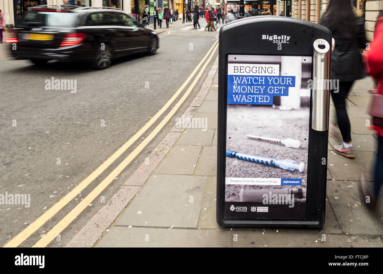 Controversial anti begging adverts by Nottingham City Council (Labour ...