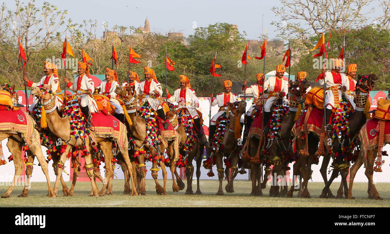 Jaipur, India. 27th Mar, 2016. India's Border Security Force (BSF ...
