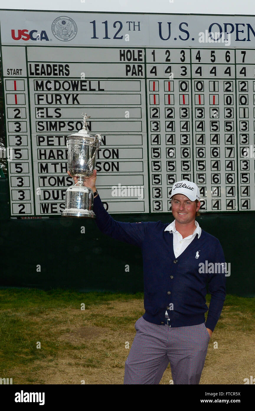 June 17, 2012 - San Fransisco, CA, USA - Webb Simpson poses for ...