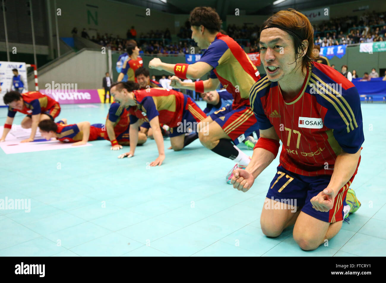 Tokyo, Japan. 27th Mar, 2016. OSAKI OSOL/OSAKI OSOL team group Handball : ANA CUP 40th Japan ...